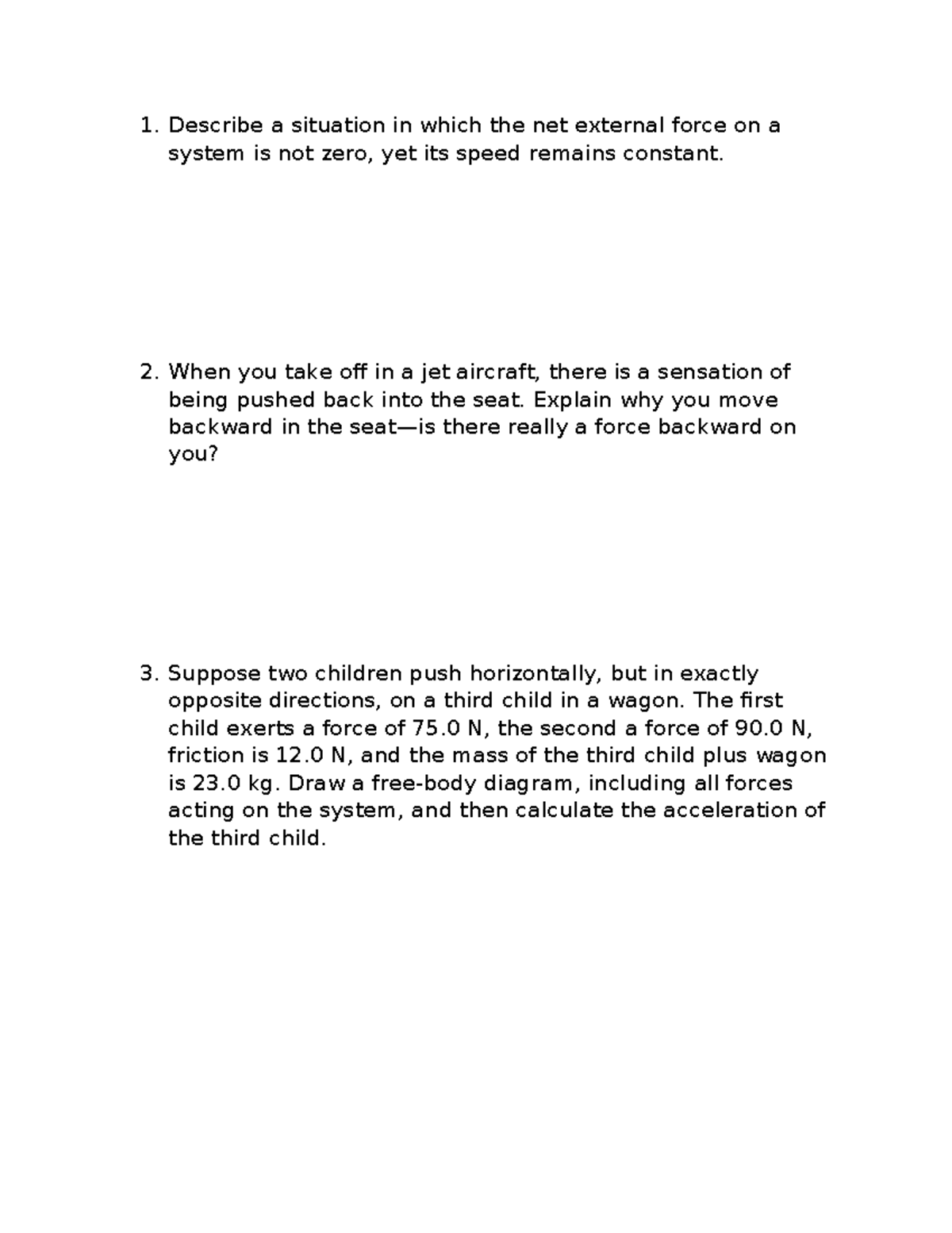 Assignment on Dynamics: Forces & Newton's Laws (PHYS 101) - Studocu