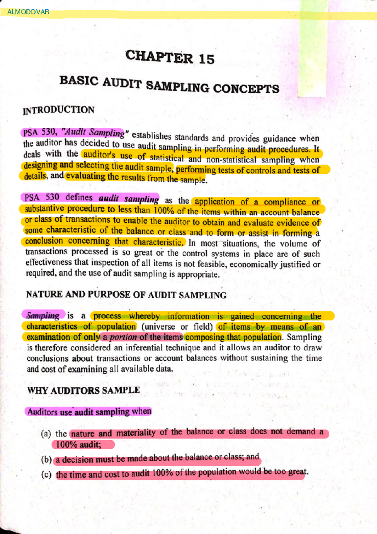 Basic Audit Sampling (Auditing and Assurance Services) - Accounting ...