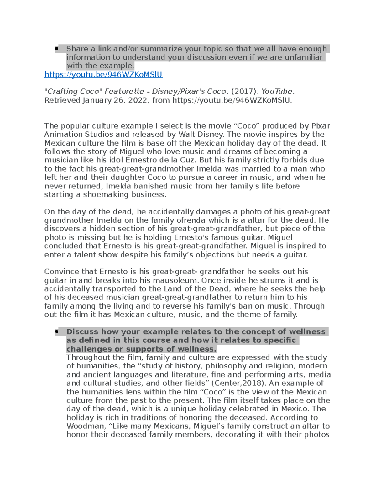 5-1 Discussion: Science and Wellness Discussion Topic - Share a link ...