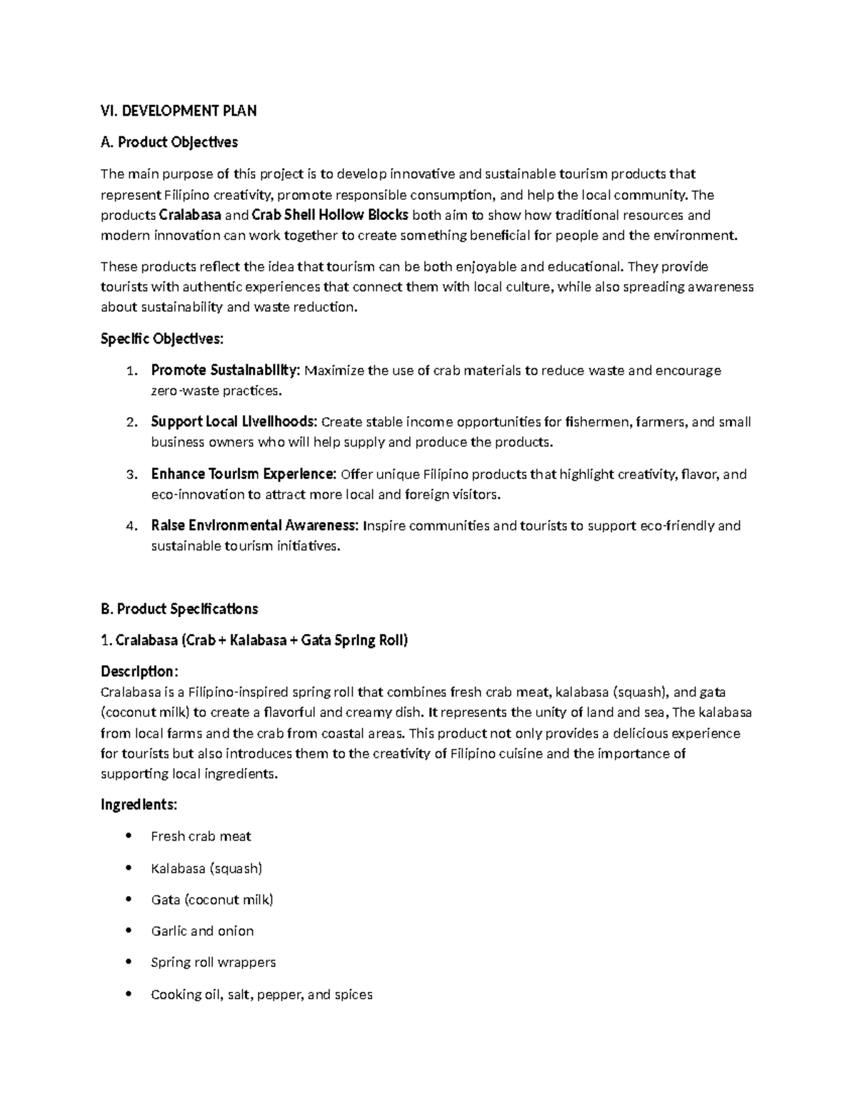 Development Plan and Investment Funding for Sustainable Tourism ...