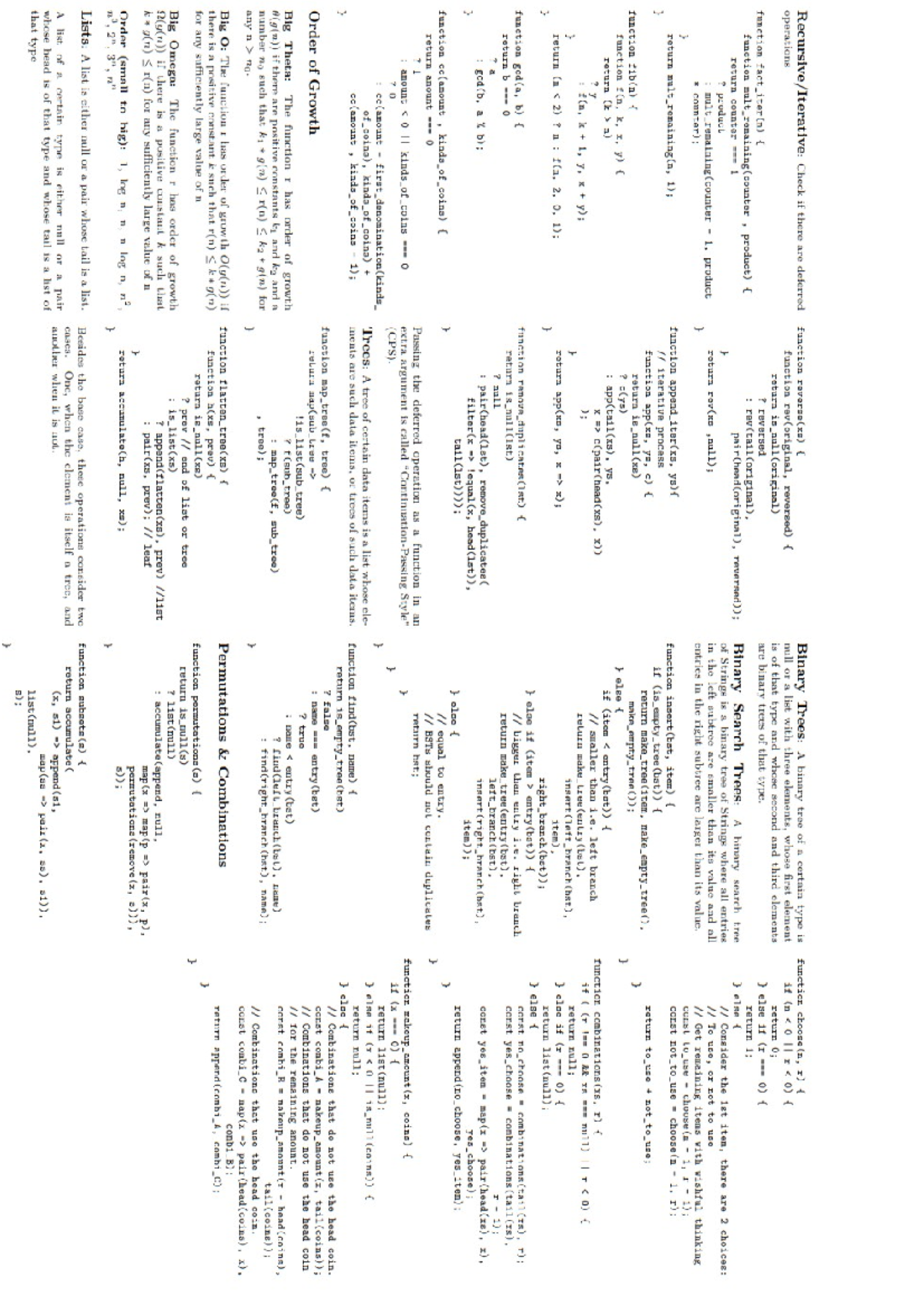 Cheatsheet - good - Check if there are deferred function reverse(xs ...