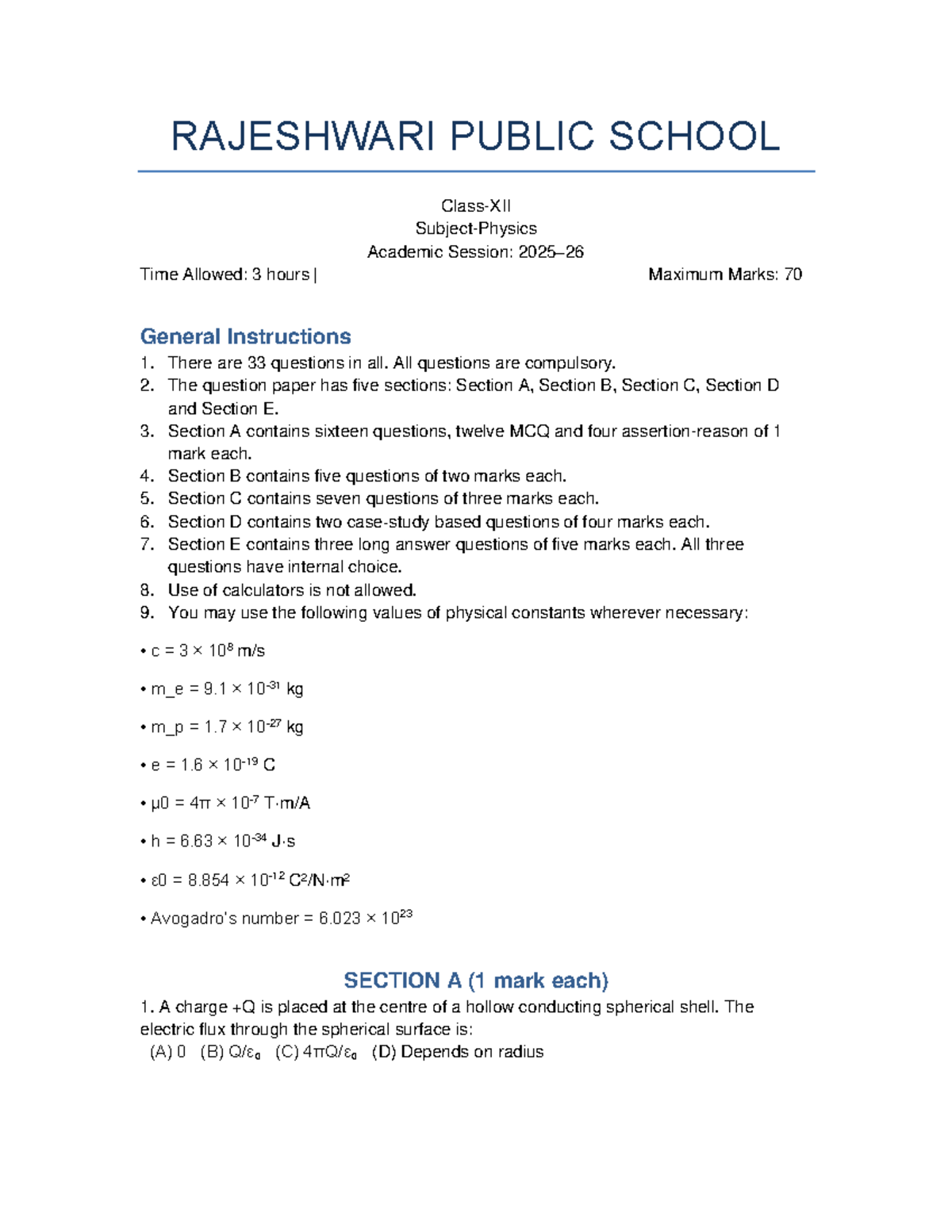 Class 12 Physics Notes: Comprehensive Guide for Exam Preparation - Studocu