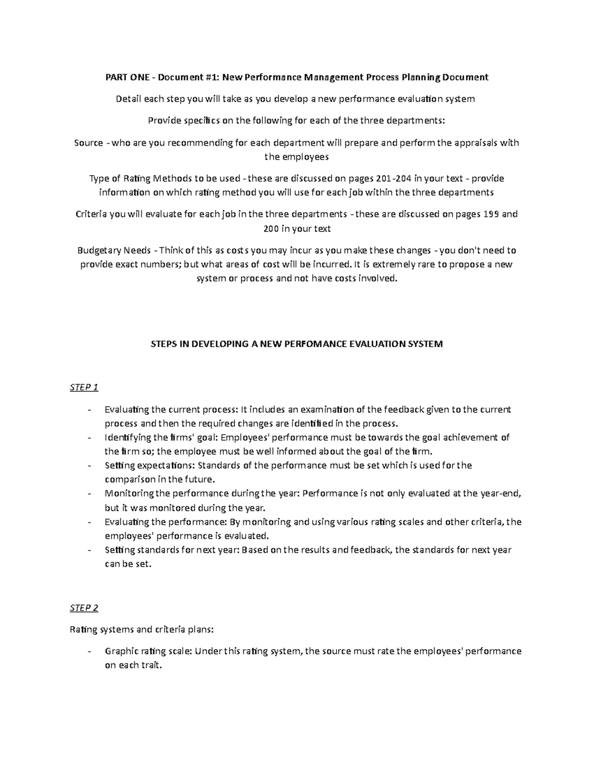 Chapter 8: Performance Management Process Planning (Part 1) - Studocu