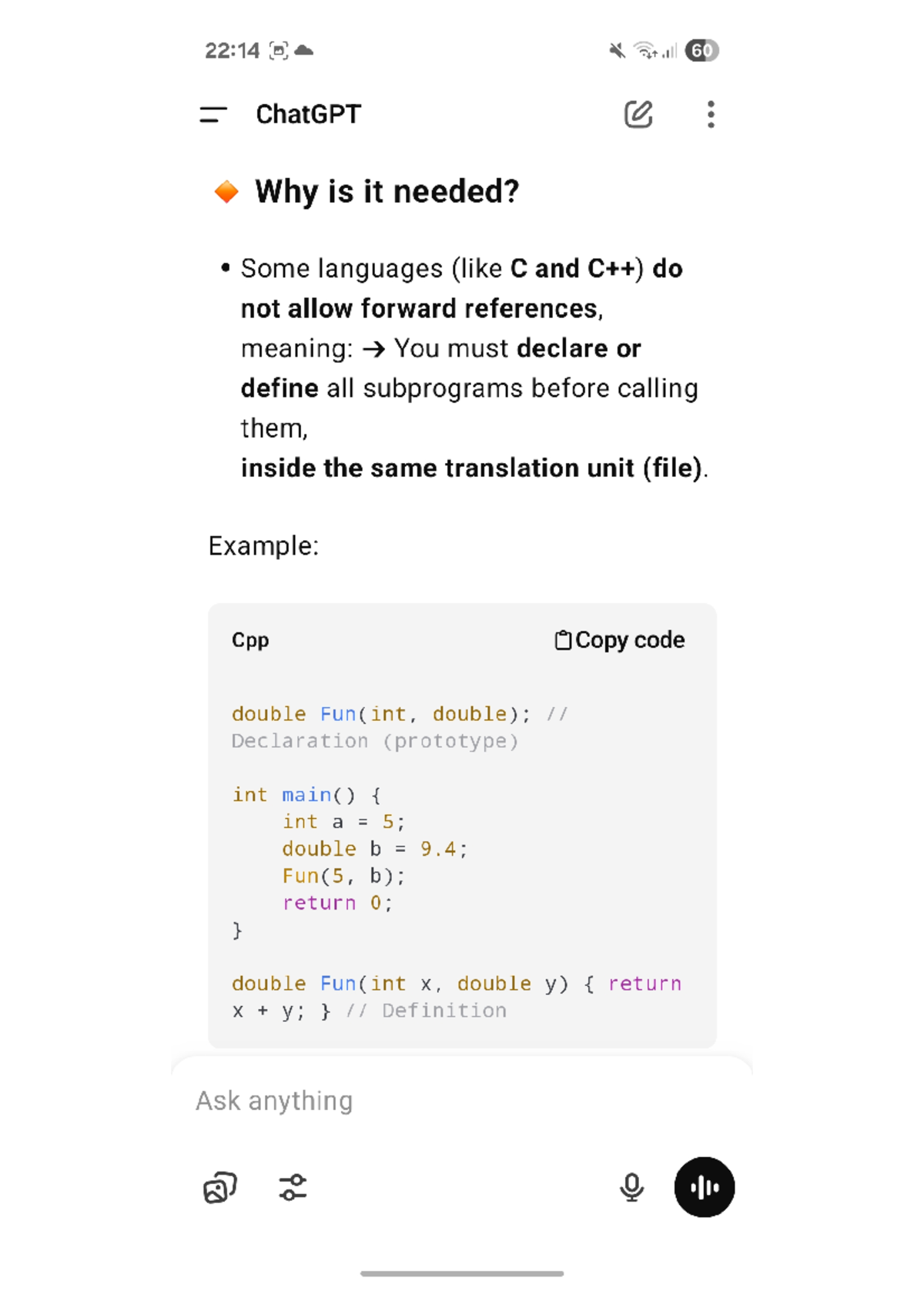 22:14 60 C++ Parameter Passing Modes and Subprograms Explained - Studocu