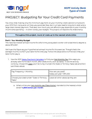 Copy of Interactive Shady Sam - NGPF Activity Bank Types of Credit ...
