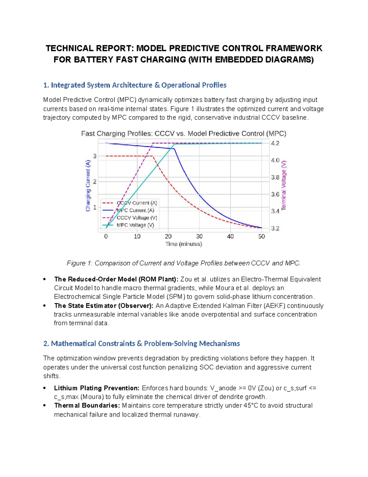 MPC Fast Charging Technical Report with Diagrams - Studocu