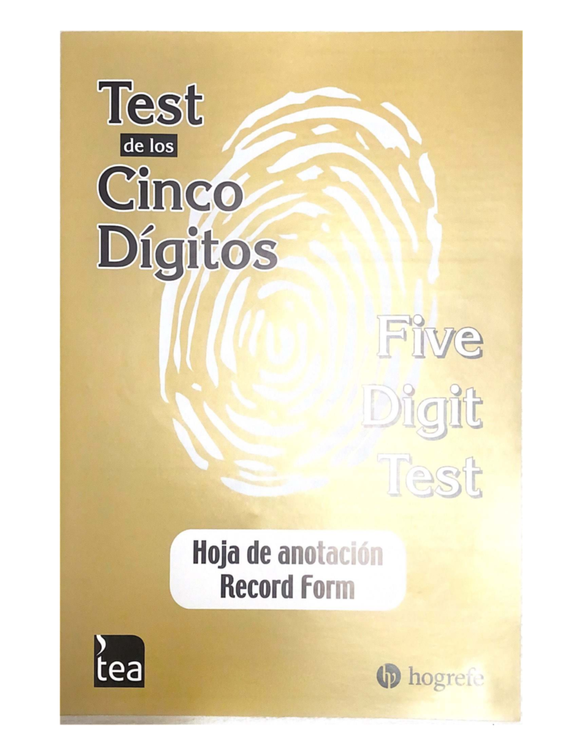 Test de los Cinco Dígitos - Apuntes y Registro de Errores - Studocu