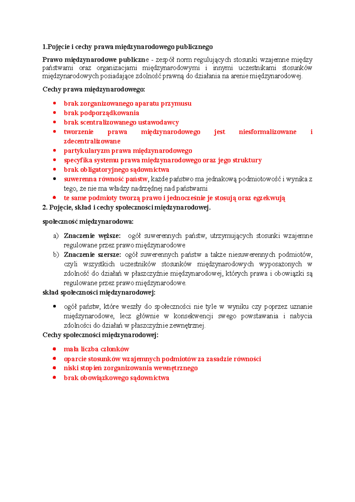 Prawo Międzynarodowe Publiczne: Cechy i Społeczność Międzynarodowa ...