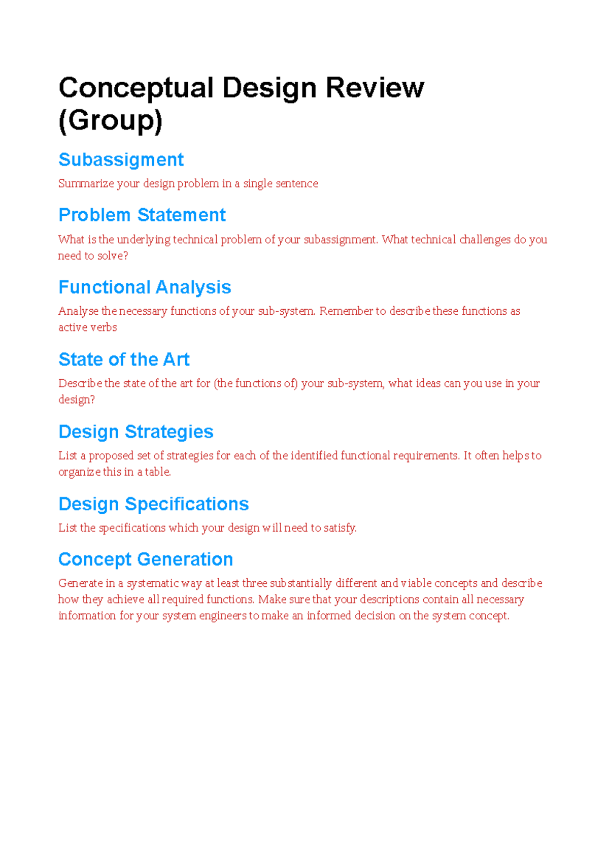 ME46015 PMD PF2 Conceptual Design Group Template - Conceptual Design ...