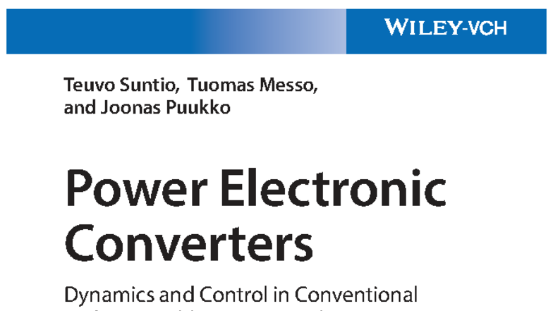 Power Electronic Converters: Dynamics & Control in Renewable Energy ...