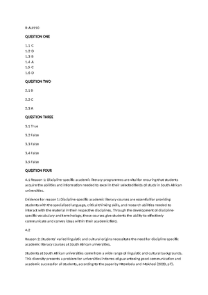[Solved] 152 Evaluate each of the learning areas in Grade R by ...