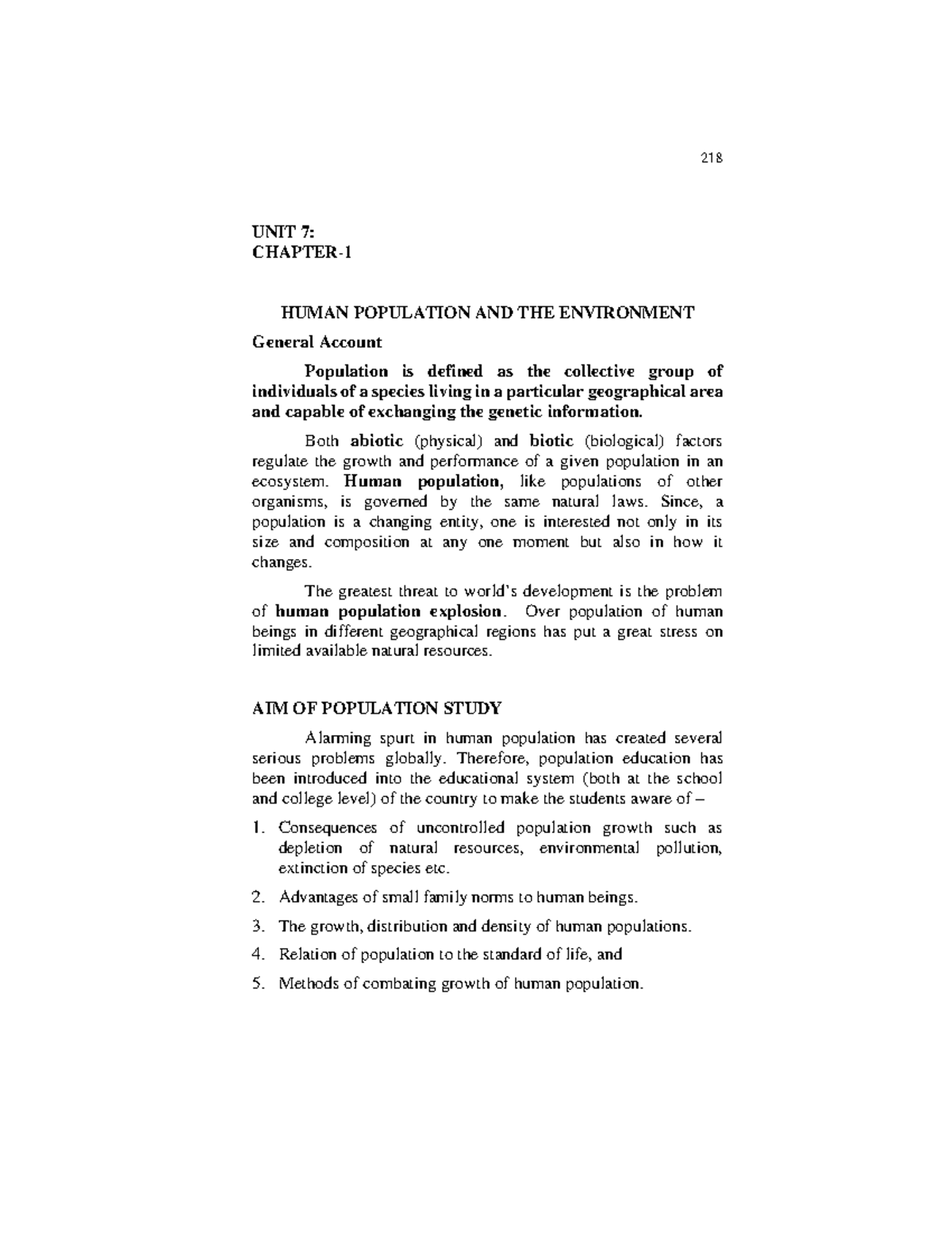 Human Population Dynamics and Environmental Impact - Module 4 - Studocu