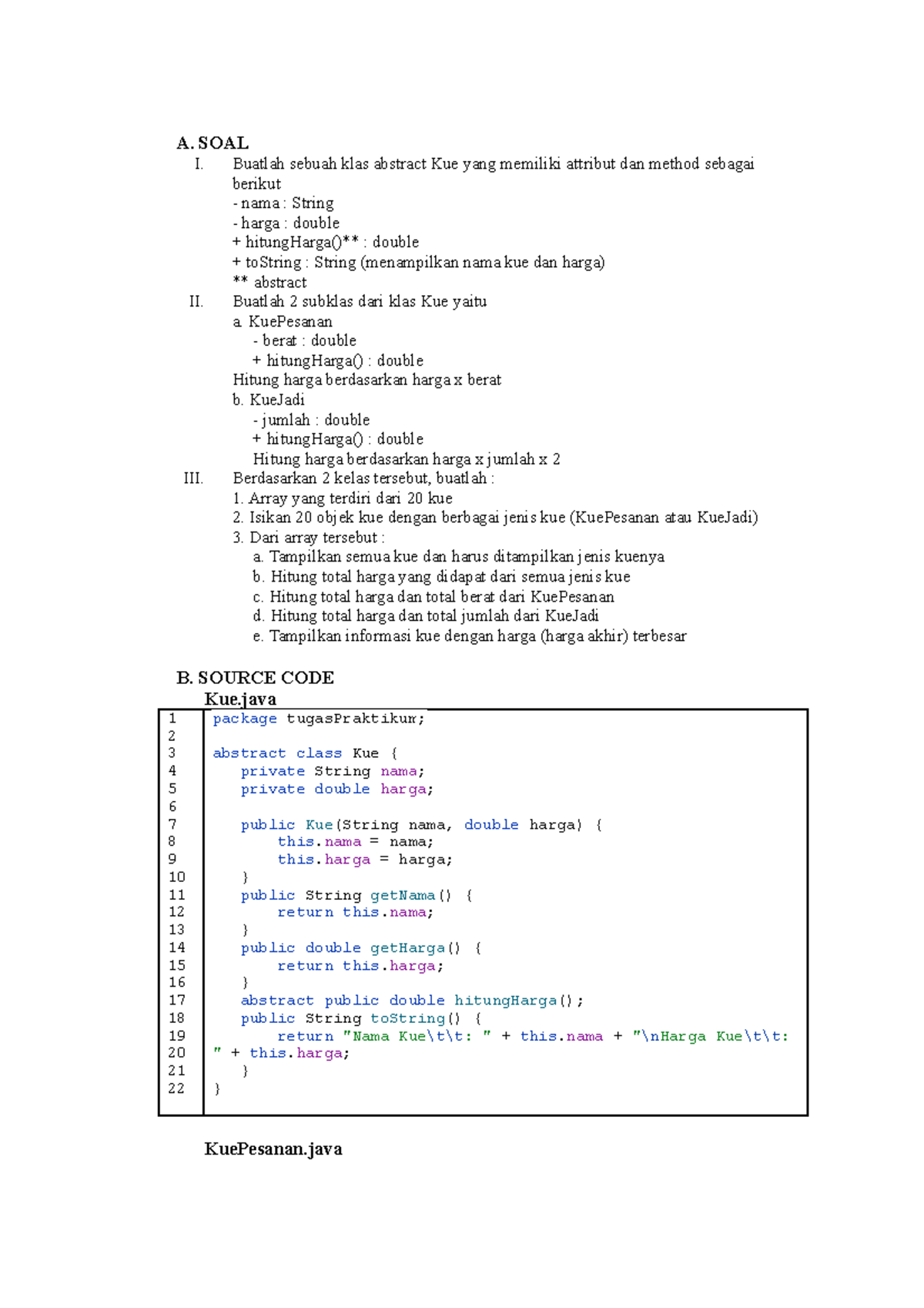 Object-Oriented Programming: Polymorphism with Abstract Classes in Java - Studocu