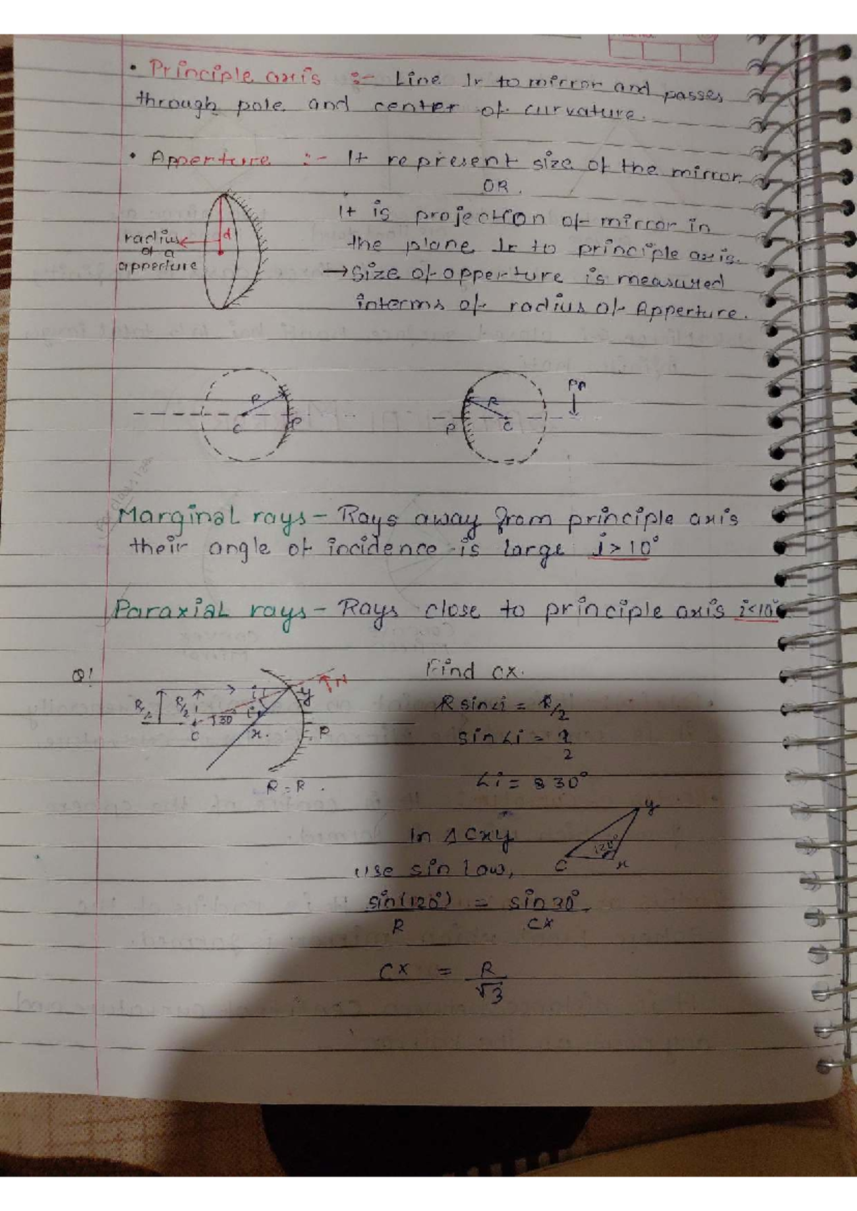 Physics CH 2 - Comprehensive Notes on Mirrors and Refraction - Studocu