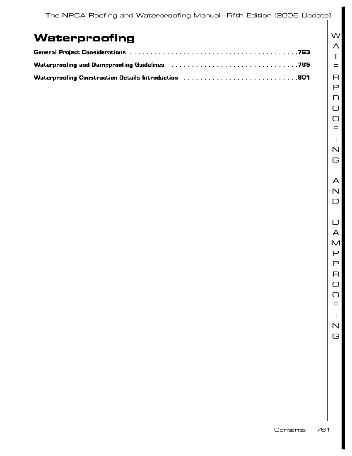 452729586 NRCA Waterproofing Manual pdf - Waterproofing General Project - Studocu