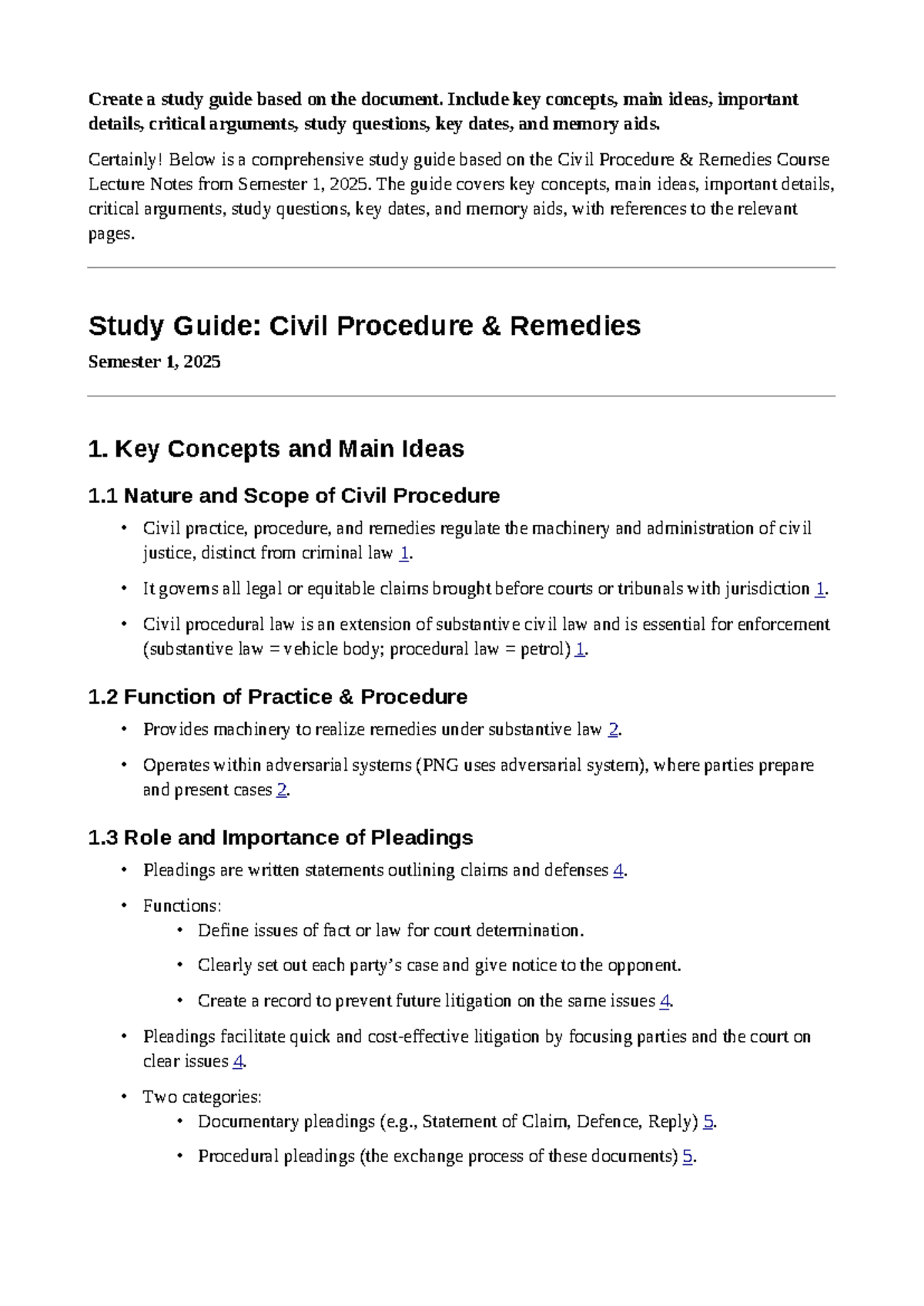 CPR 2025: Comprehensive Study Guide for Civil Procedure Remedies - Studocu