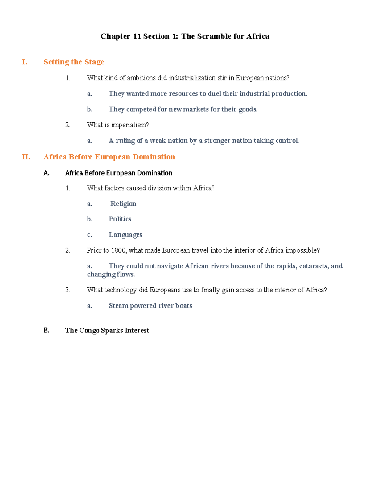 Chapter 11 Sec 1 & Chapter 12 Sec 2: Guided Reading Notes on ...