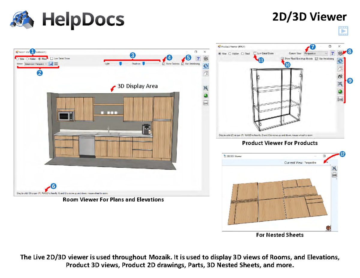 2D 3D Viewer - For interior design using Mozaik - 2D/3D Viewer The Live ...