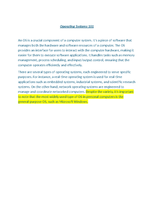 [Solved] What is the primary purpose of an operating system Question 1 ...