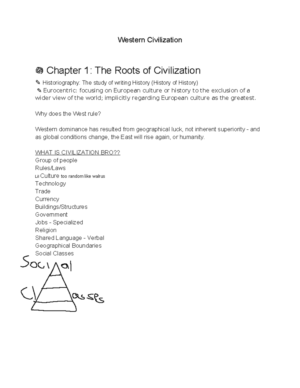 Western Civilization 𖡎 Chapter 1: Roots and Development of Civilization ...