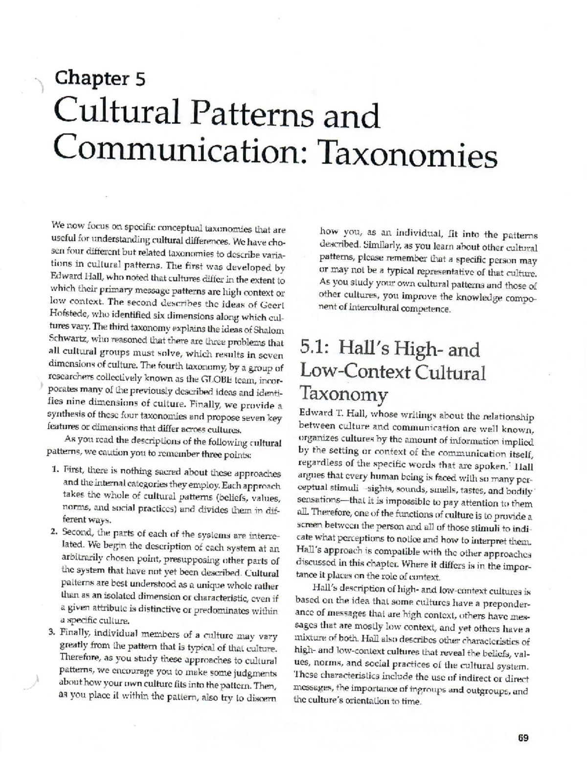 Final Exam Study Guide: Cultural Patterns & Communication Taxonomies ...