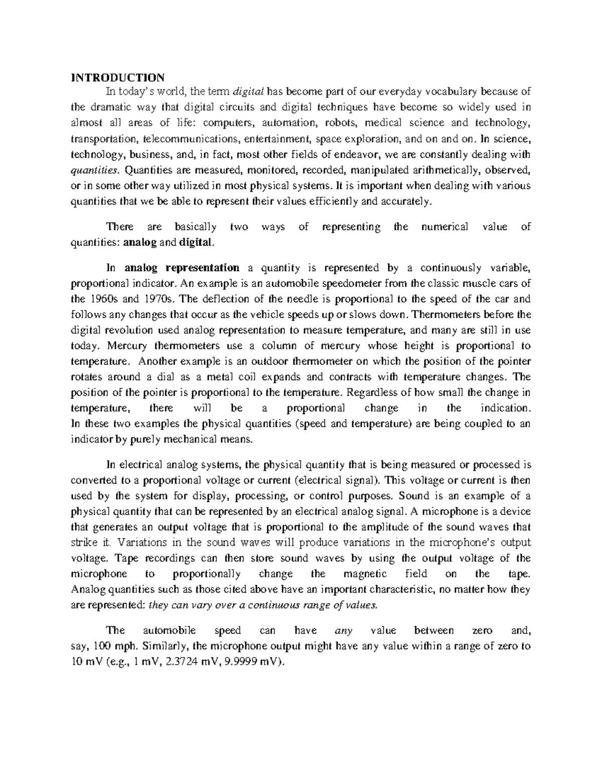 CPE 301 First Lecture - INTRODUCTION In today’s world, the term digital ...