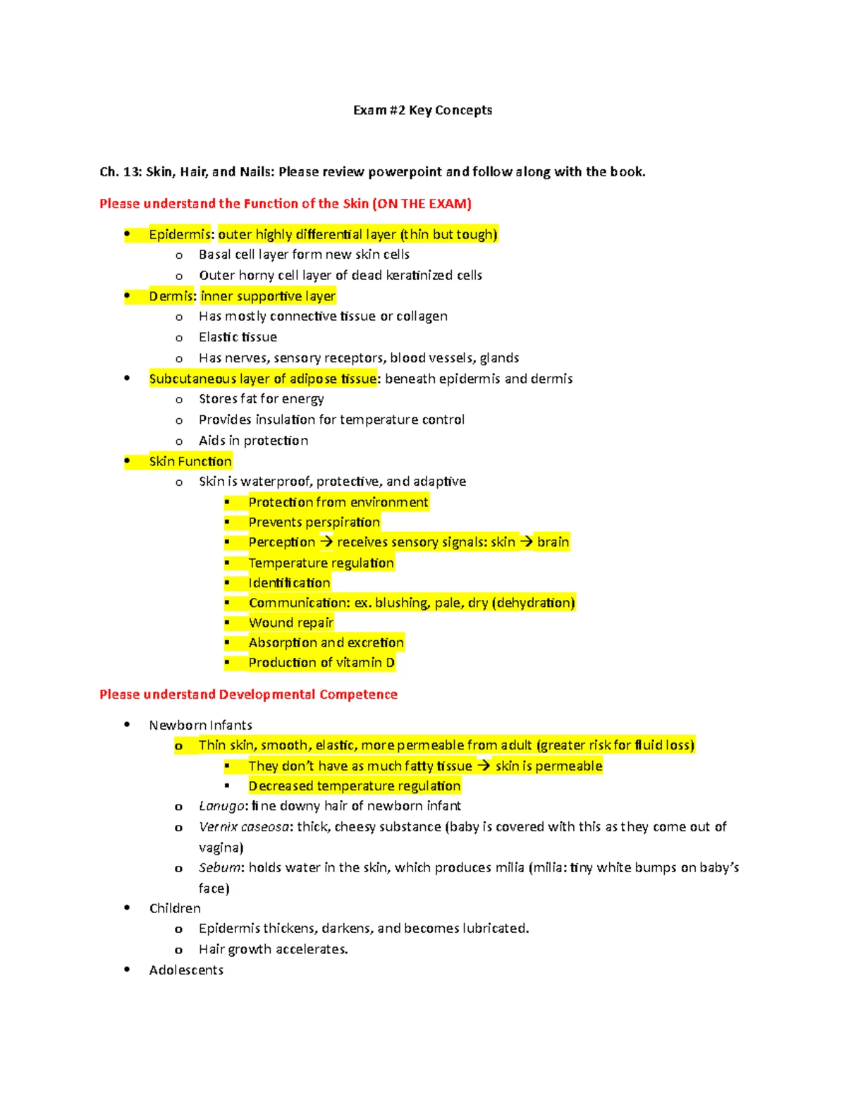 Health Assessment HA 101 Exam 1 Comprehensive Review Guide - Studocu