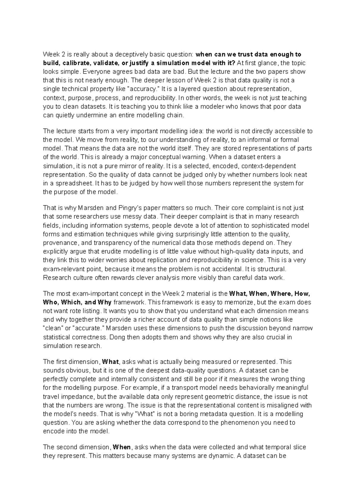 AS Exam Notes: Understanding Data Quality and Simulation Models ...