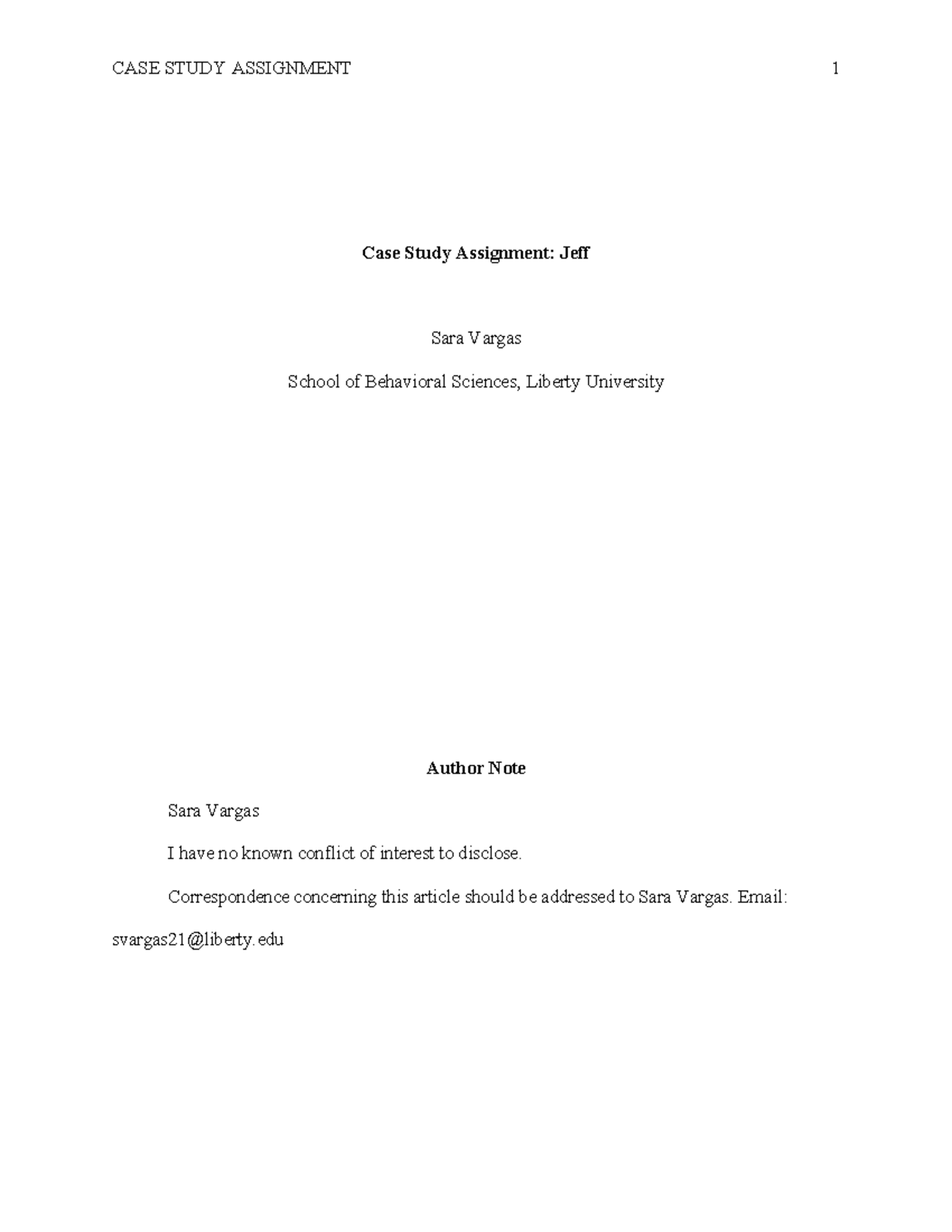 CASE STUDY ASSIGNMENT 1: Jeff's Alcohol Use and Depression Analysis ...