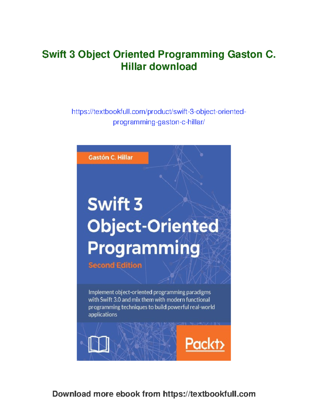 70141 - Swift 3 Object-Oriented Programming: A Comprehensive Guide - Studocu