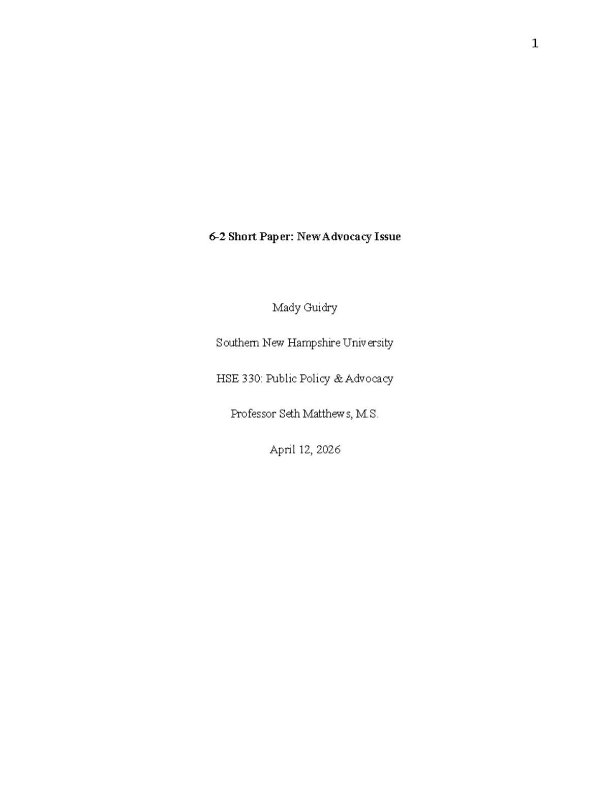 HSE 330: Short Paper on Voter Suppression and Advocacy Issues - Studocu