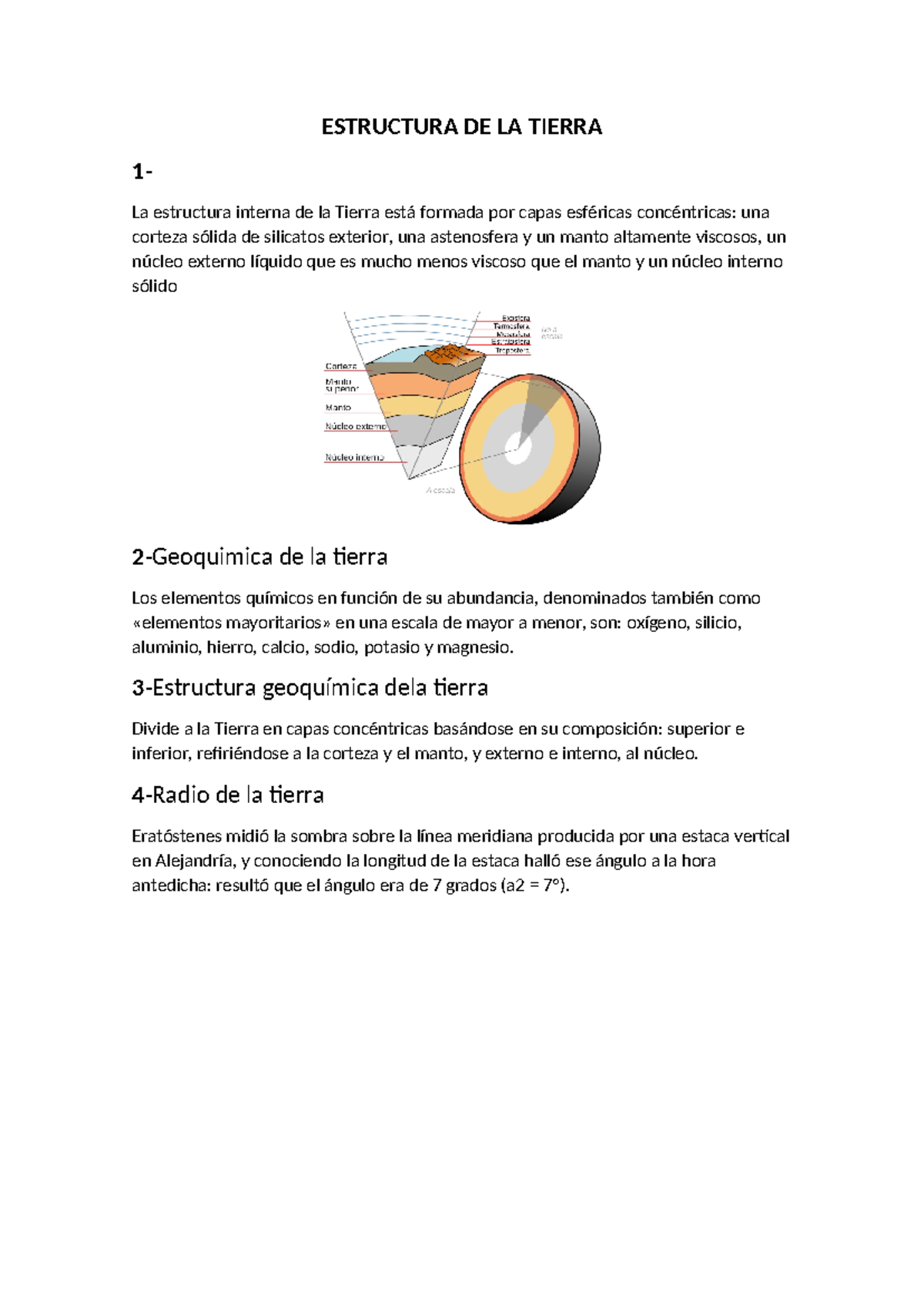 Estructura y Geoquímica de la Tierra: Conceptos Esenciales - Studocu