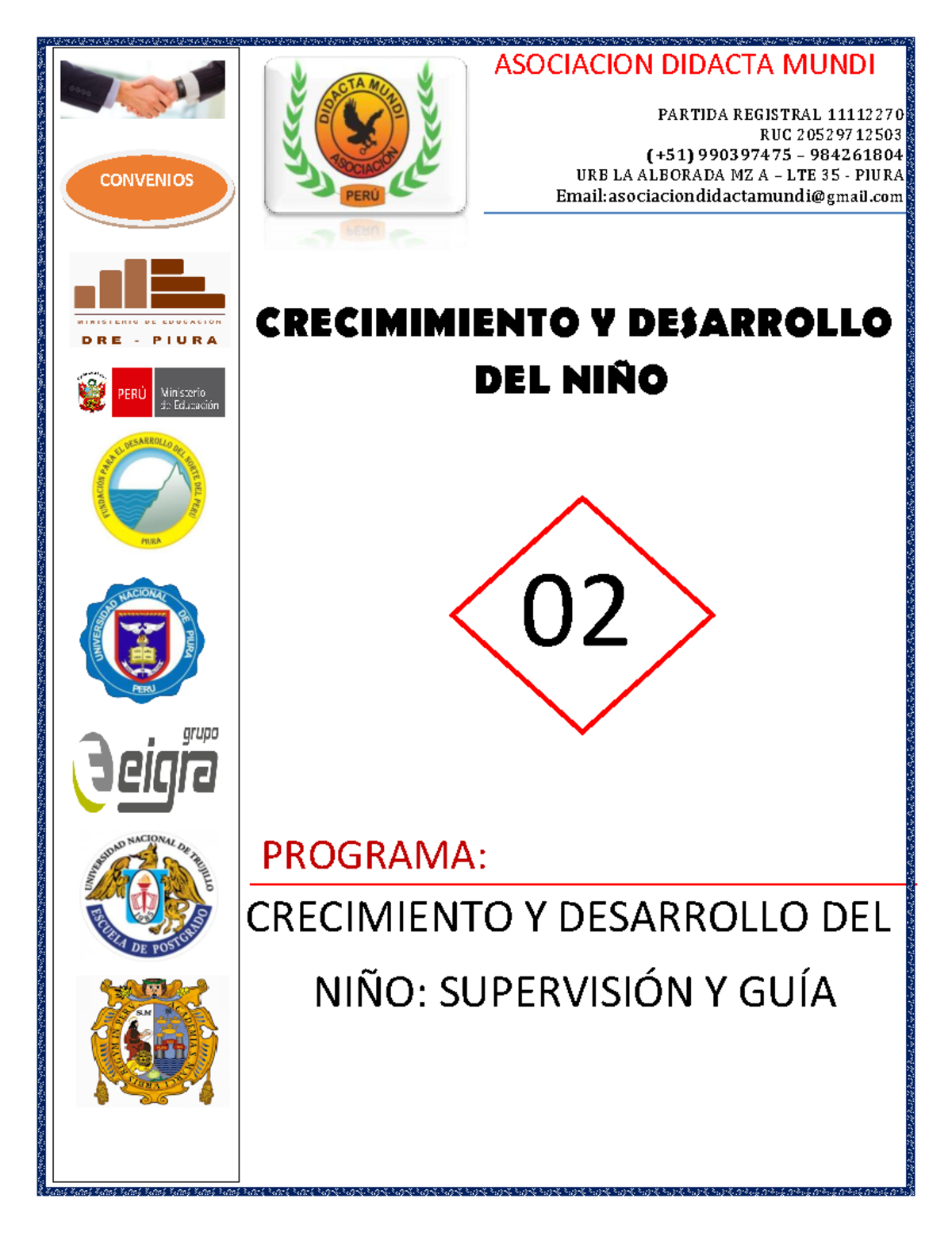 Crecimiento y Desarrollo del Niño 02: Supervisión y Guía - Studocu