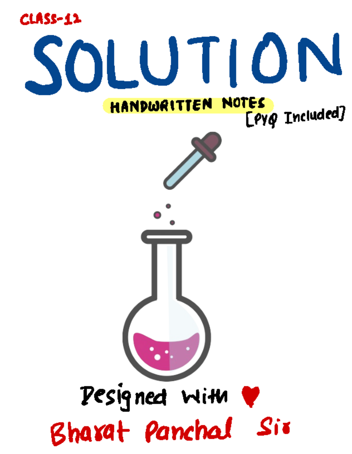 Solution Notes by Bharat Panchal - CLASS- SOLUTION HANDWRITTEN NOTES ...