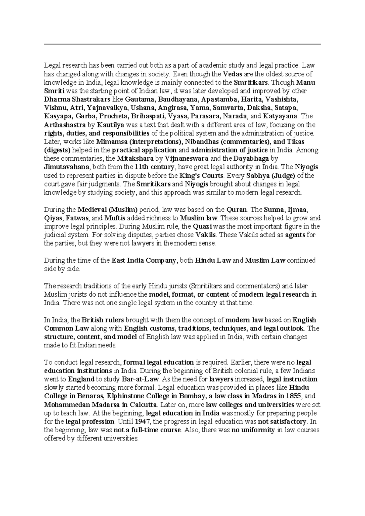 Evolution of Legal Research in India: A Comprehensive Overview (LAW 101 ...