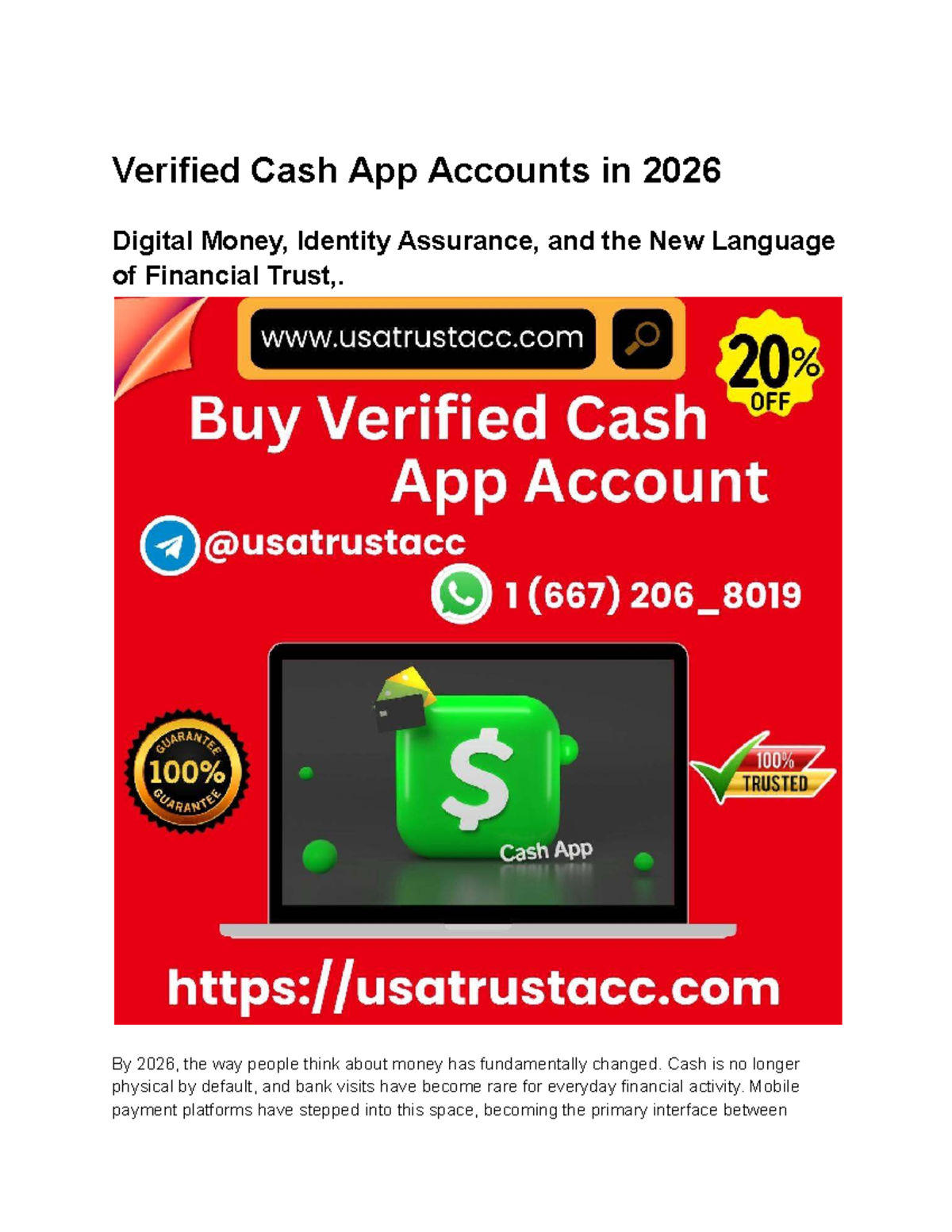 Top 7 Sites to Buy Verified Cash App Accounts for Online Use - Studocu