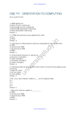 Orientation to computing - CSE111 - LPU - Studocu