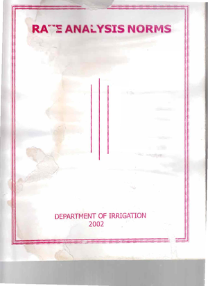 Chapter 4 estimating Rate analysis - l 4: - Analysis of Rates 4 ...