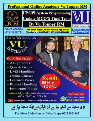 CS609 Solved MCQs Final TERM BY Junaid - CS609-System Programming (Solved Macq’s) TOPIC 93 to ...