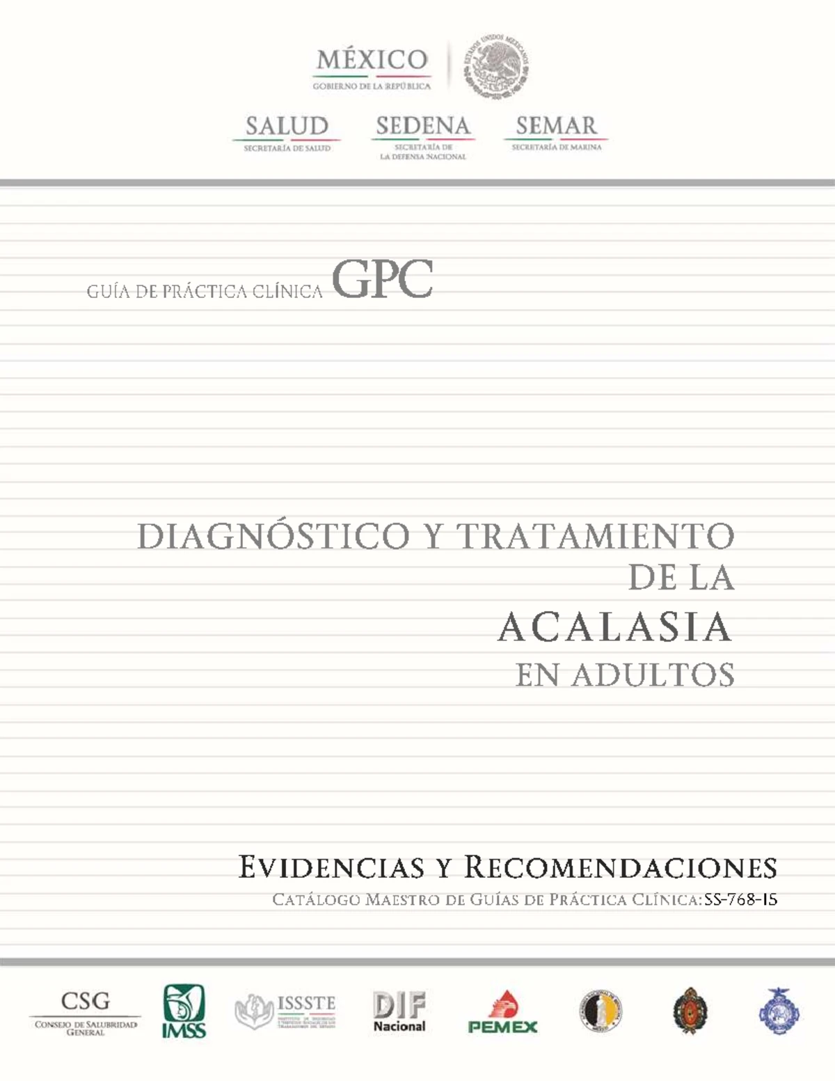Guía de Práctica Clínica GPC: Diagnóstico y Tratamiento de Candidiasis ...