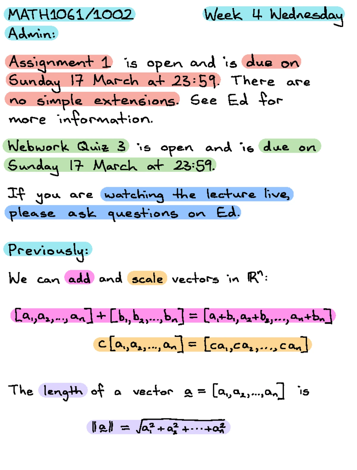 MATH1061 Lecture 10 Notes and Key Concepts - Studocu