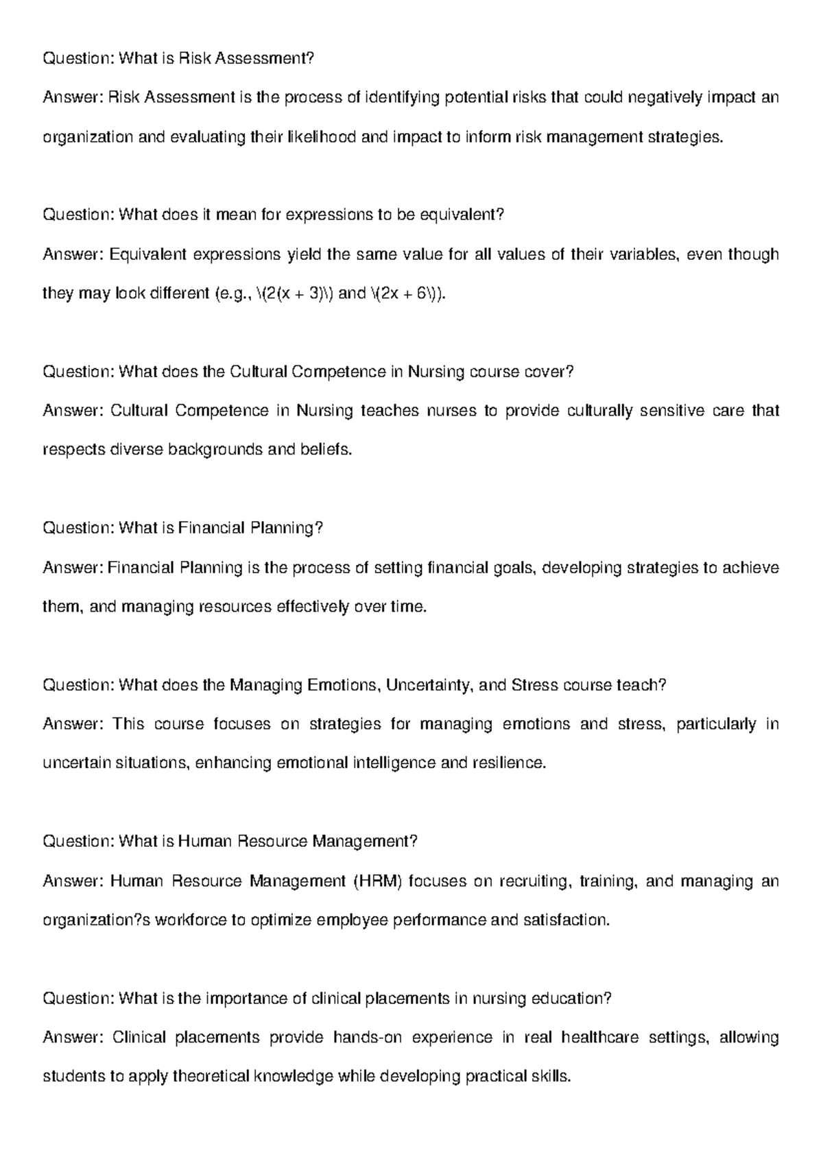 Eutrophy wanruly compartition - Question: What is Risk Assessment ...