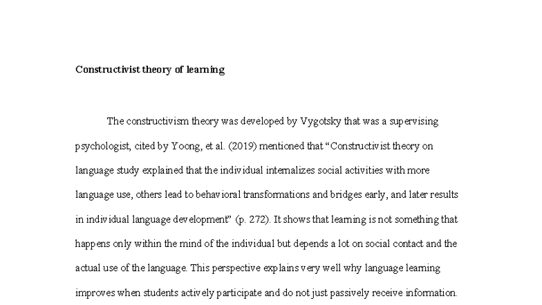 Constructivist Theory of Learning: Insights on Language & Gamification ...