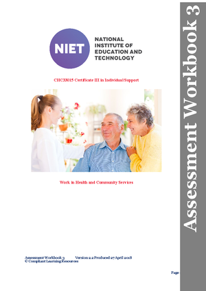 Assessment TASK 1- Chcccs 038-CHC33021- Cycle C-RTO Works-V1.0 2023 - Student Full Name ...