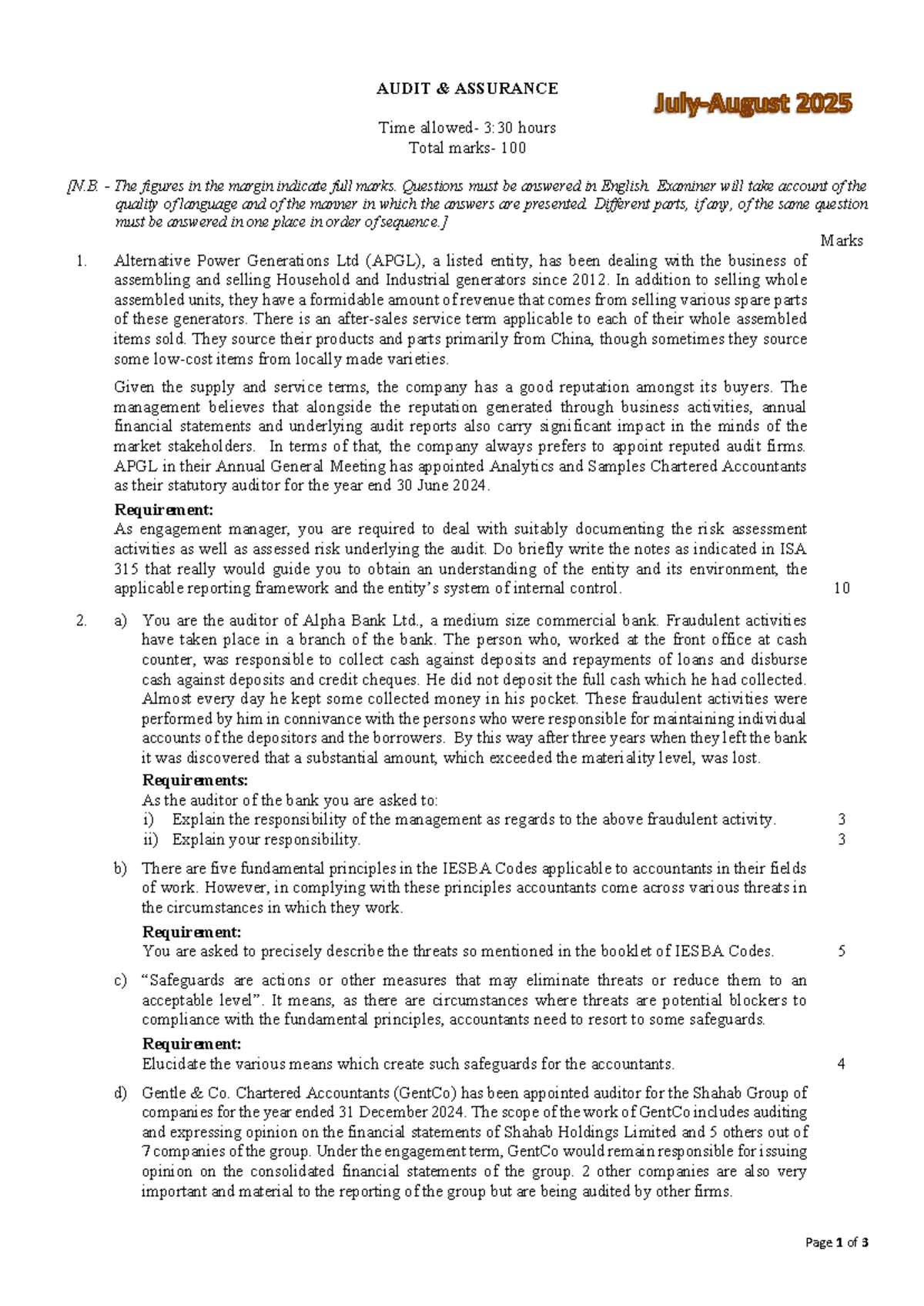Audit Assurance: Key Considerations and Ethical Challenges in Financial ...