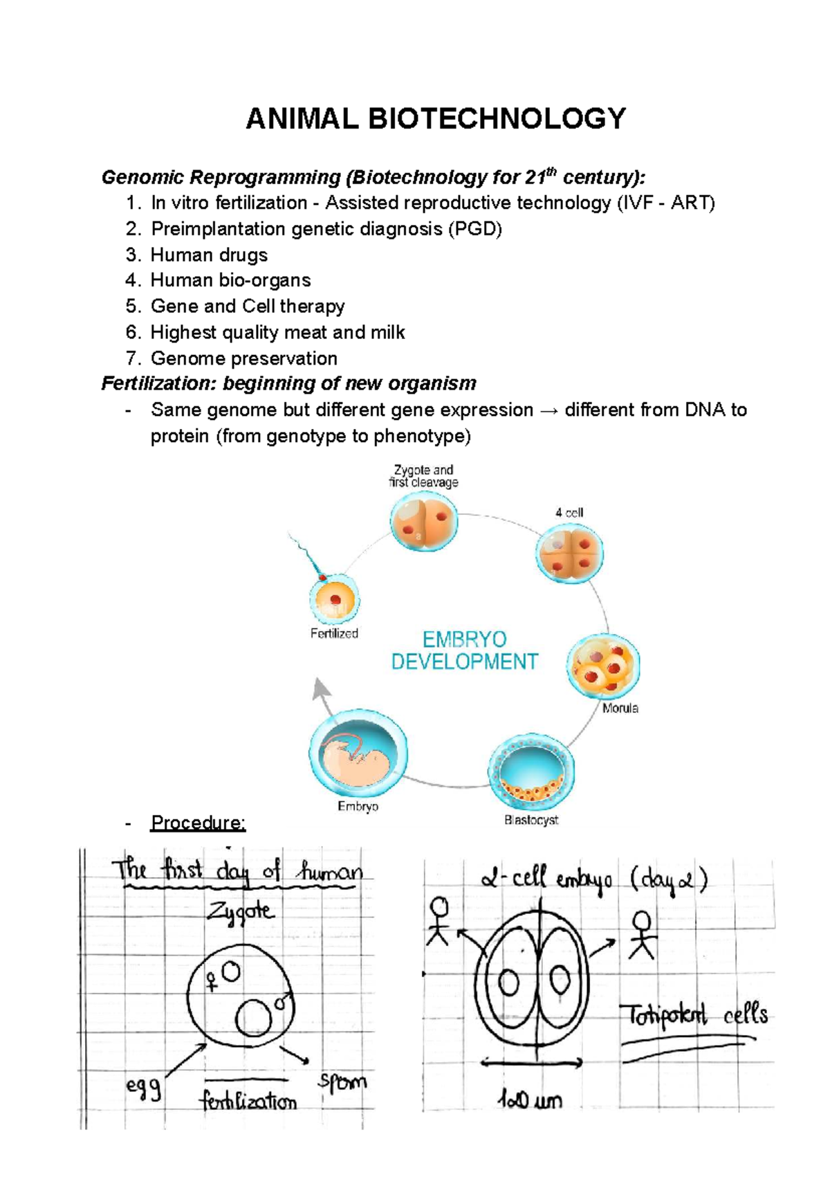 Animal Biotechnology: Genomic Reprogramming & Assisted Reproductive ...