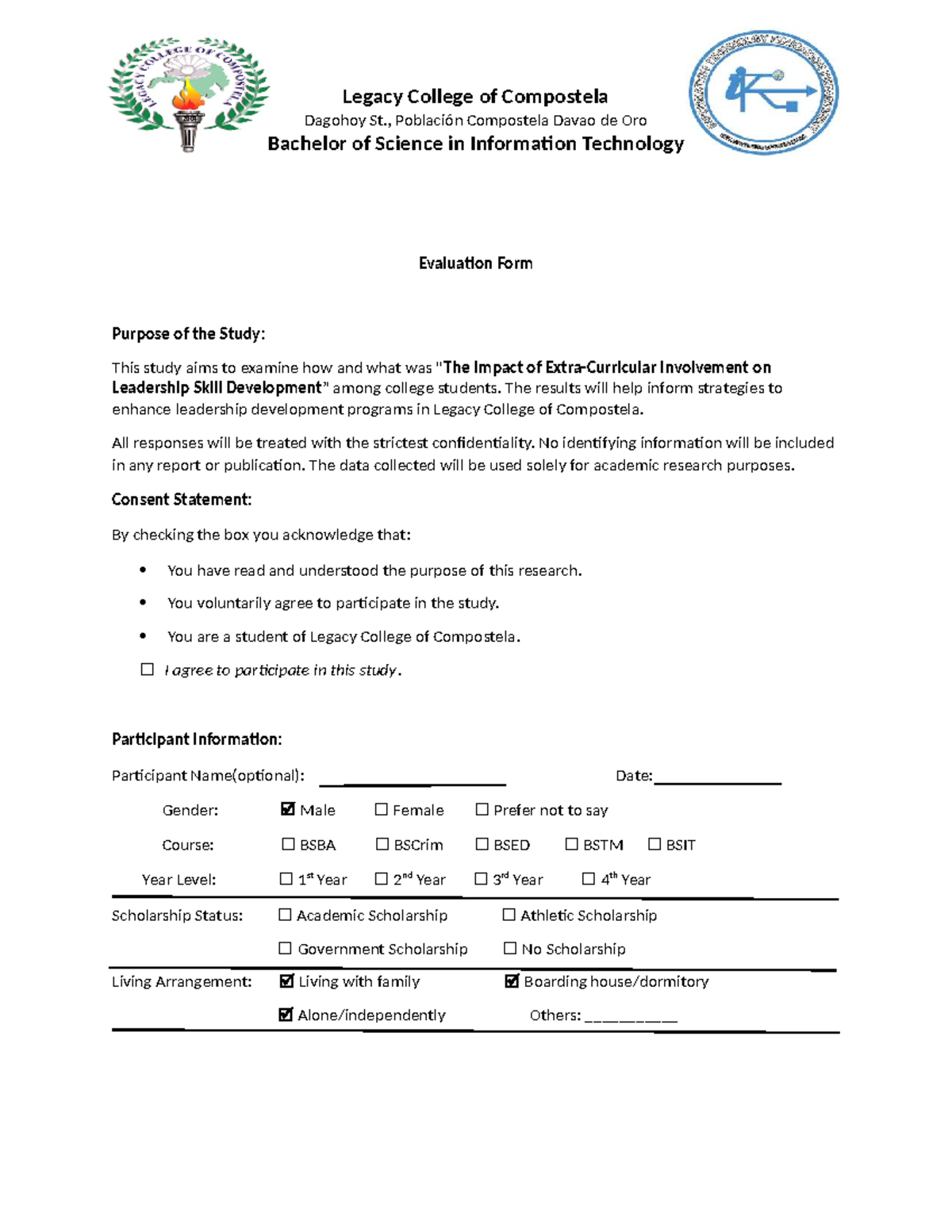 BSIT Leadership Skills Impact Survey: Extracurricular Involvement Study ...