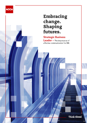 SBL Past Exam Paper 2019 - Answers Strategic Professional – Essentials ...