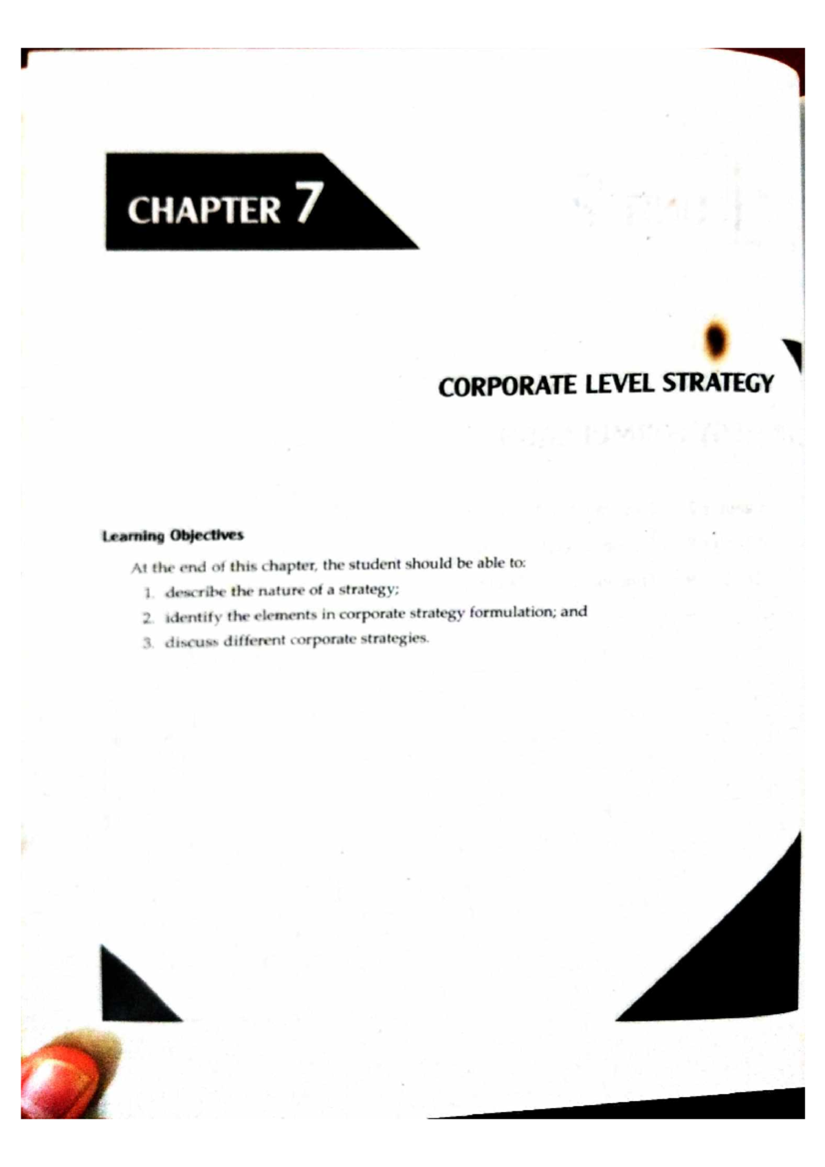 Chapter 7: Corporate Level Strategy Analysis and Approaches - Studocu