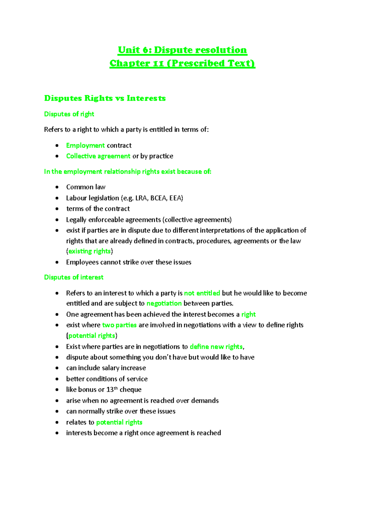 Unit 6 Notes: Dispute Resolution - Rights, Interests & Settlement ...